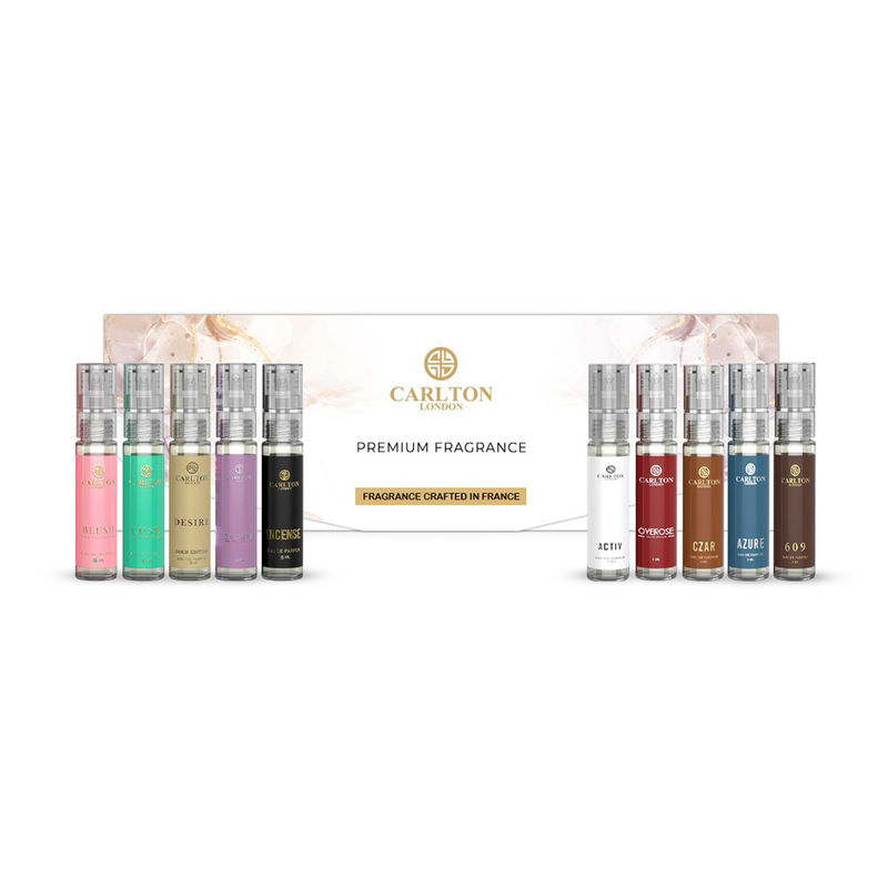Buy Carlton London Perfume Unisex Trial Gift (Pack of 10) Online
