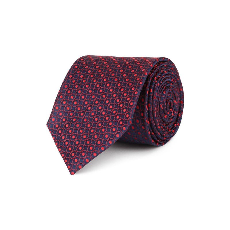 Buy Peter England Mens Navy Blue Embroidered Tie Online