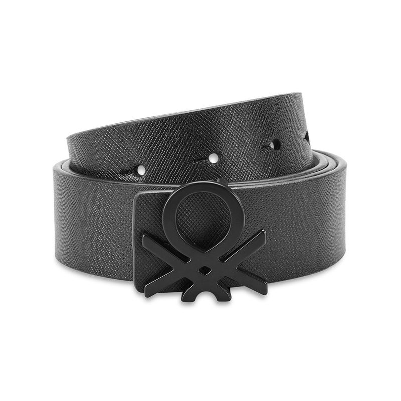 Buy United Colors of Benetton Edgar Men Leather Belt - Black and Dusty ...