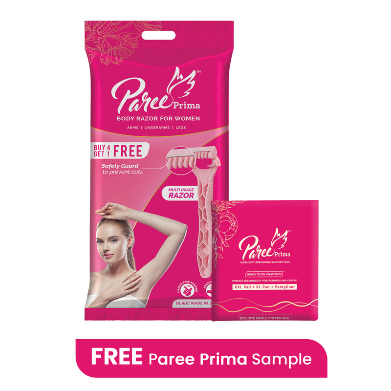 Buy Paree Prima Full Body Razors for Women - Pack of 5 Online
