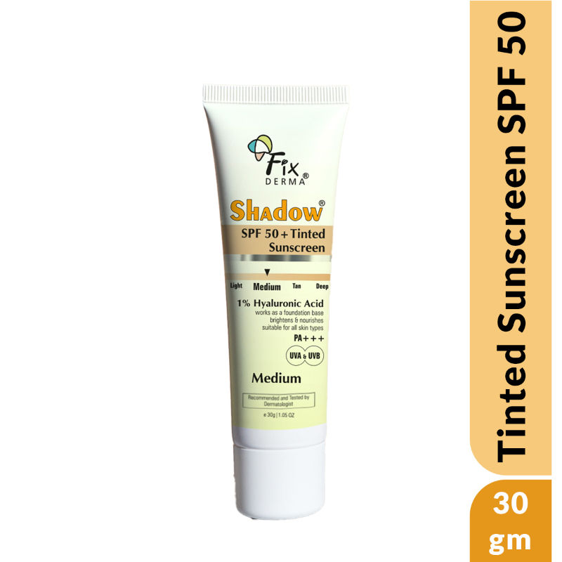 Buy Fixderma Shadow Tinted Sunscreen Deep SPF 50 PA+++ Sunscreen ...