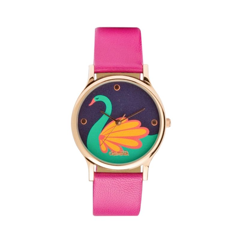 Buy Chumbak Floral Swan Wrist Watch Online