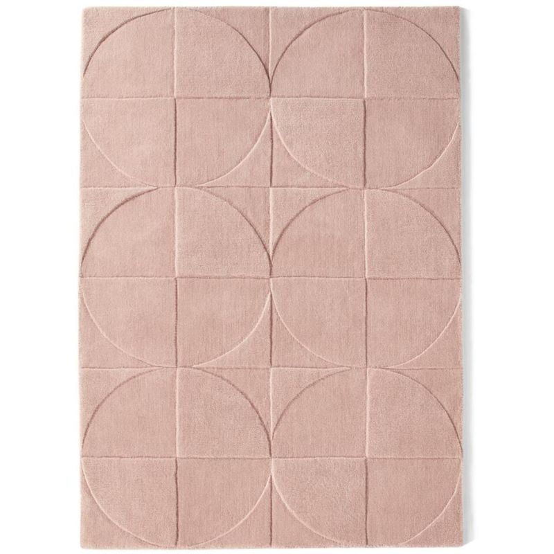 Buy Rugberry Round Square Rug - Blush Pink Multi-Color Online