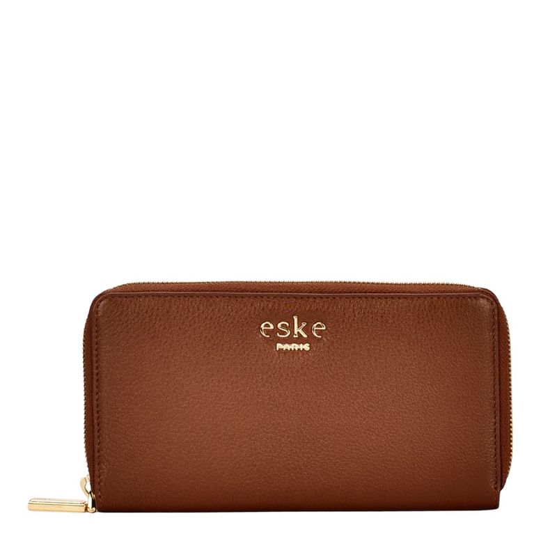 Buy Eske Scala Zip Around Wallet ,Brown Online