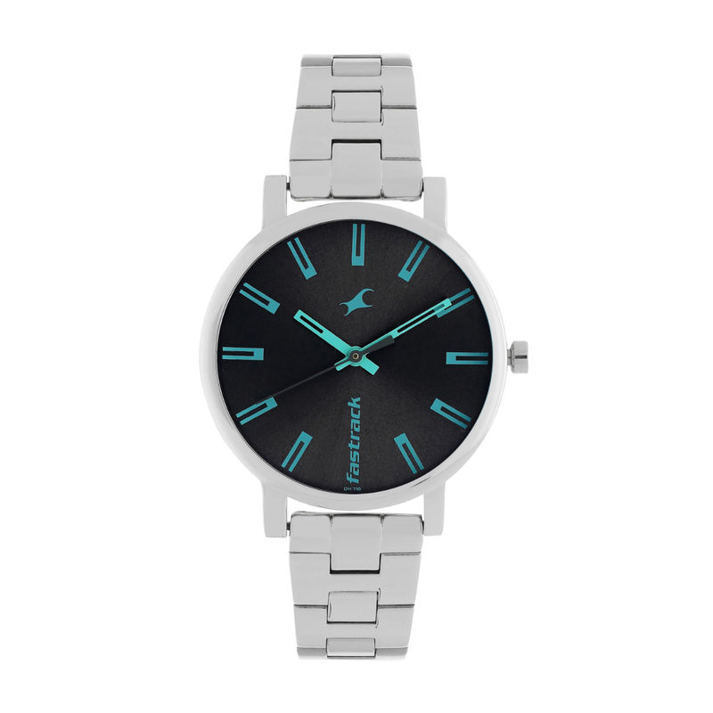 Buy Fastrack Fundamentals Grey Dial Stainless Steel Strap Watch Online