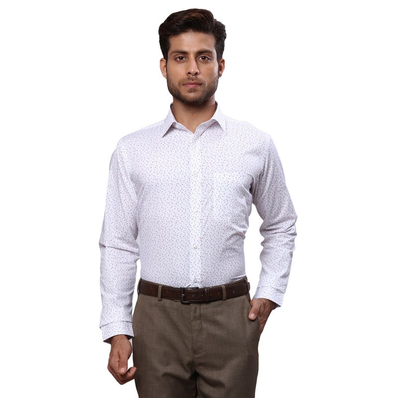 Buy Raymond Red Slim Fit Printed Shirt Online