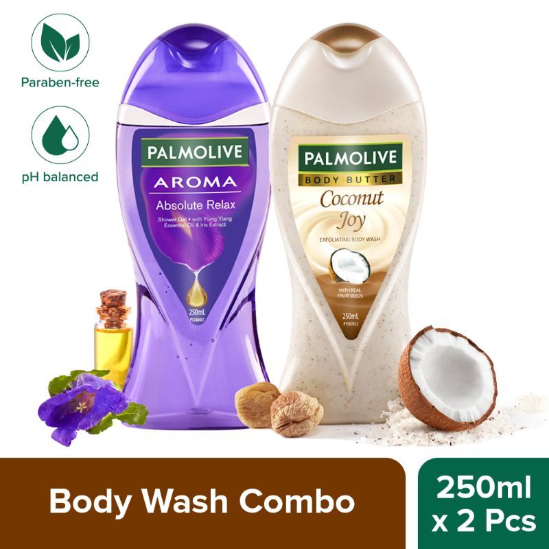 Buy Palmolive Aroma Absolute Relax Shower Gel & Coconut Joy Exfoliating ...