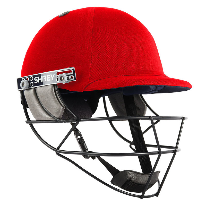 Buy Shrey Premium 2.0 Steel-Red Cricket Helmet Online