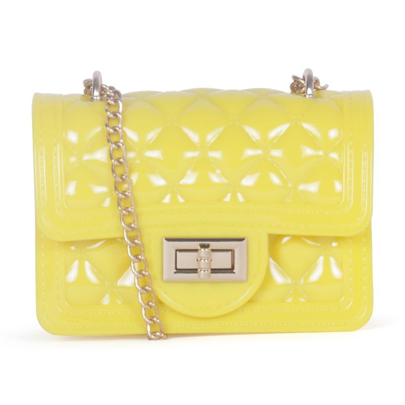 Buy London Rag Yellow Quilted Sling Bag Online Buy London Rag Yellow Quilted Sling Bag Online