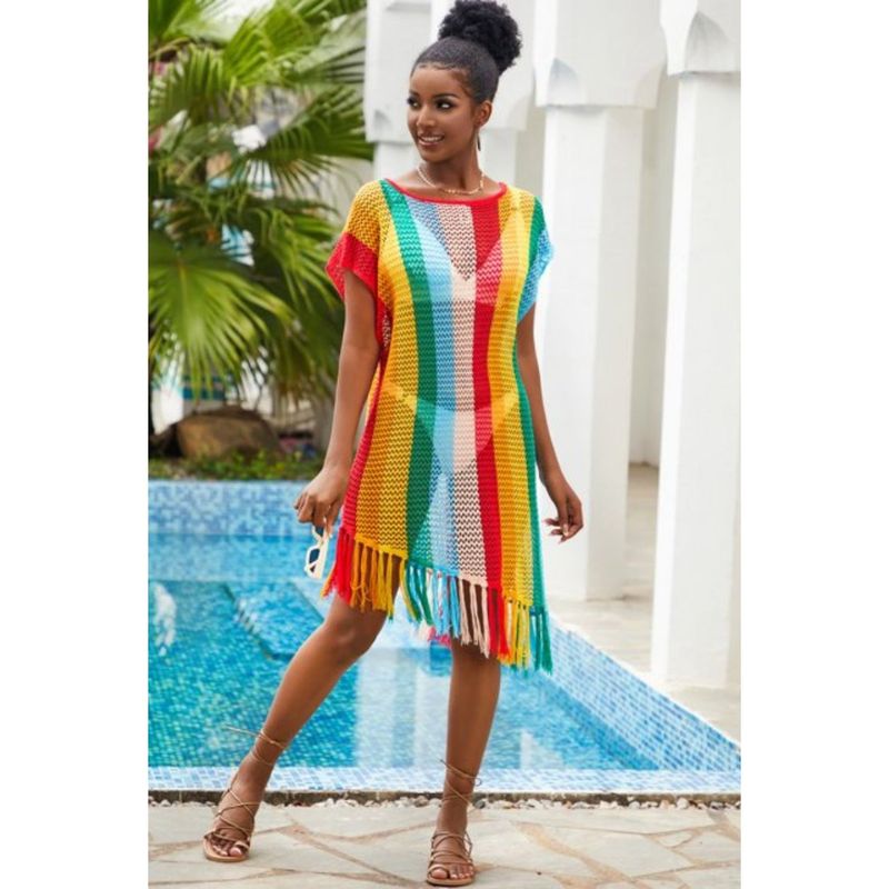 Buy FancyPants Multi Bright Tassel Cover Up Online