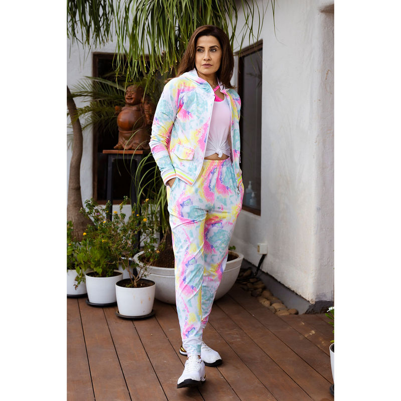Buy Tuna London Multicolour Neon Jacket & Jogger Tracksuit (Set of 2 ...