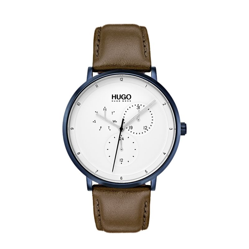 Buy Boss Guide Multifunction White Round Dial Mens Watch - 1530008 Online