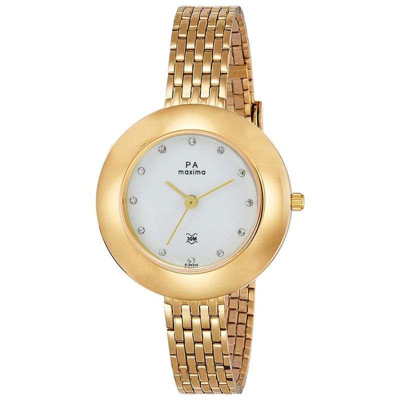 PA maxima O-56240CMLY White Dial Analog Watch For Women: Buy PA maxima ...