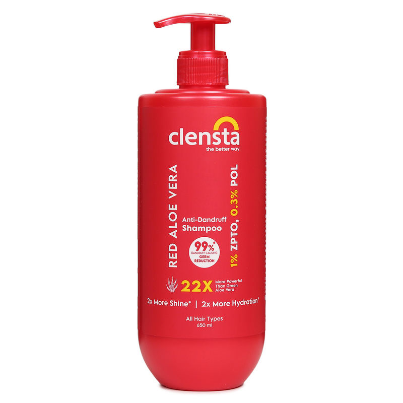 Buy Clensta Red Aloe Vera Anti-Dandruff Shampoo With Zpto Online
