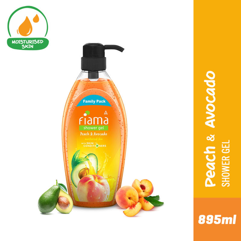 Buy Fiama Shower Gel Peach & Avocado Body Wash For Soft Moisturised ...