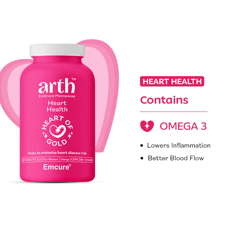 Buy Arth Heart Health By Emcure Pharma Omega-3 Rich Formula for Cardiovascular Support Online