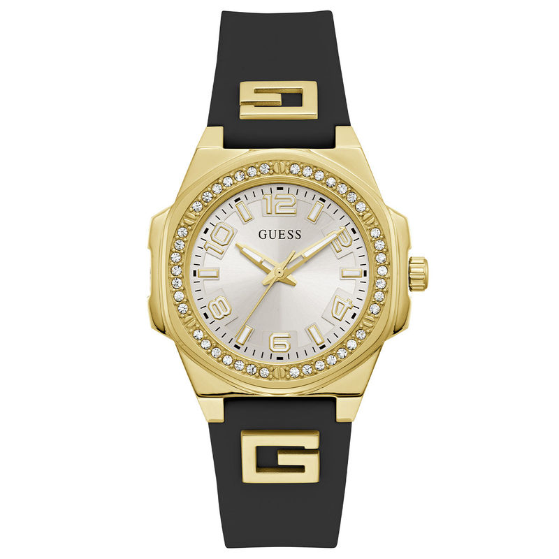 Buy Guess Gw0617L1 Women 34 Mm Silver Dial Analog Watch (M) Online