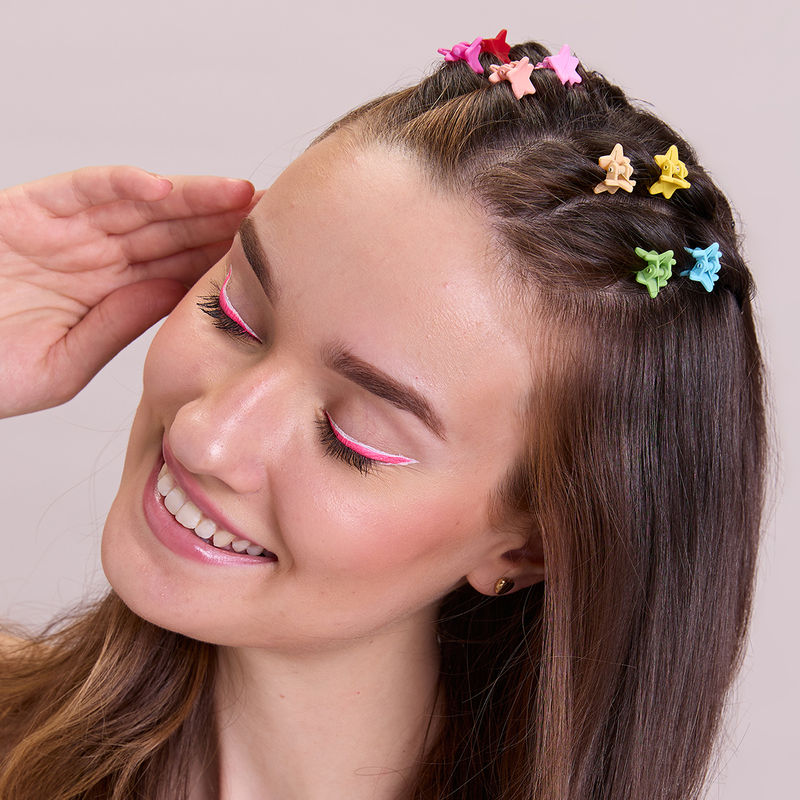 Buy MIXT by Nykaa Fashion Multi-Color Mini Star Motif Hair Clip Set of ...
