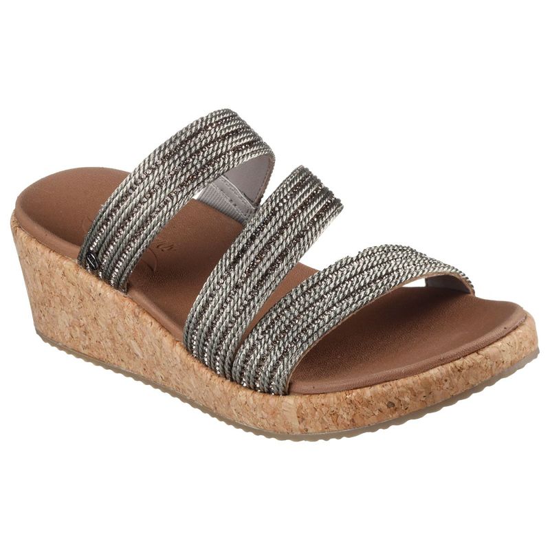 Buy SKECHERS Women Arch Fit Beverlee-Always Class Pewter Casual Sandals ...