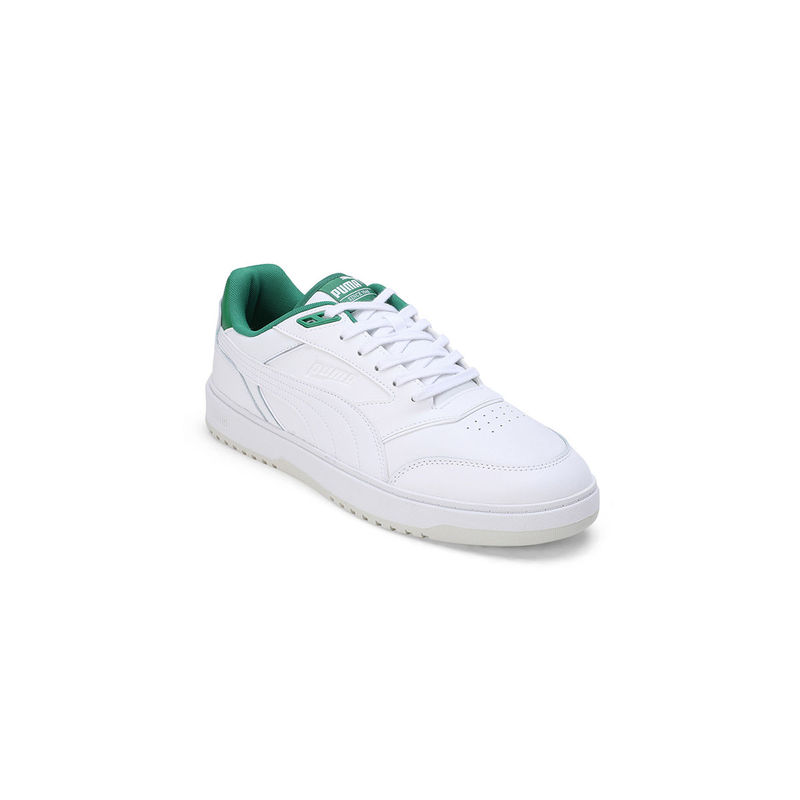 Buy Puma Doublecourt Unisex Green & White Sneakers Online