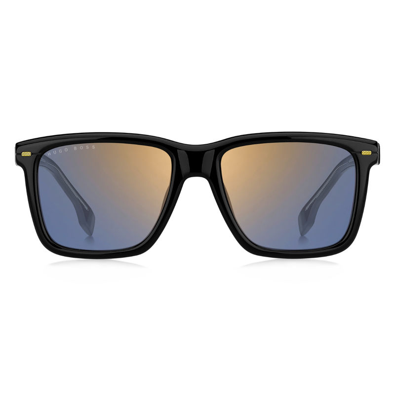 Buy Hugo 20434080755K1 Men Rectangle Shape Multi-Color Lens Sunglasses ...
