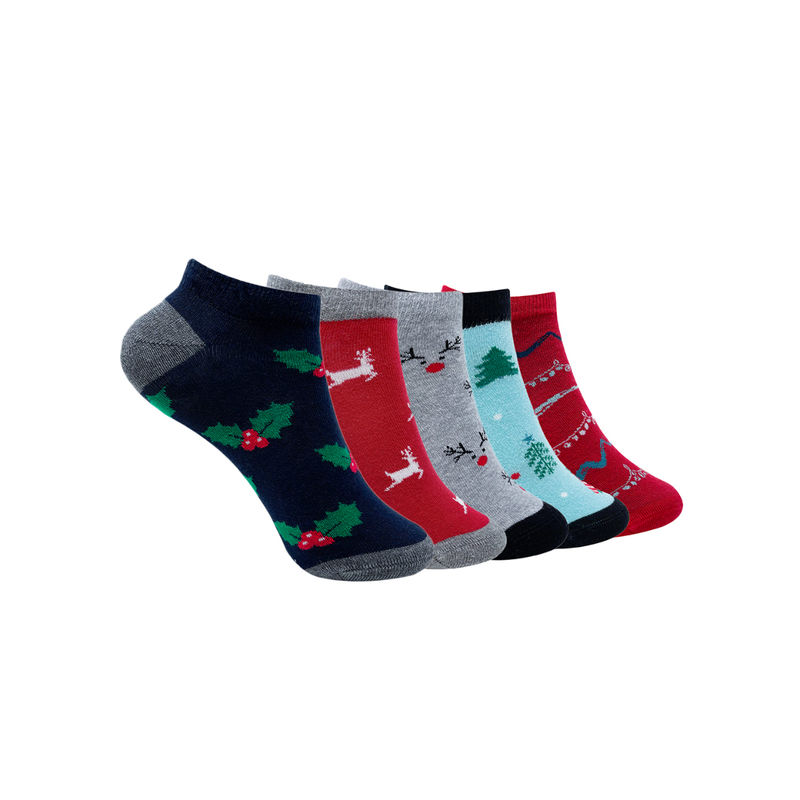 Buy Mint & Oak Combo for Women - Mistletoe time Socks Online