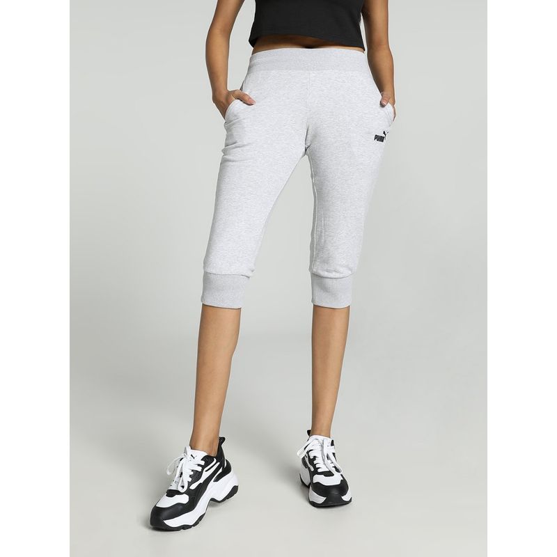 Buy Puma Essentials Capri Tr Women's Grey Pants Online