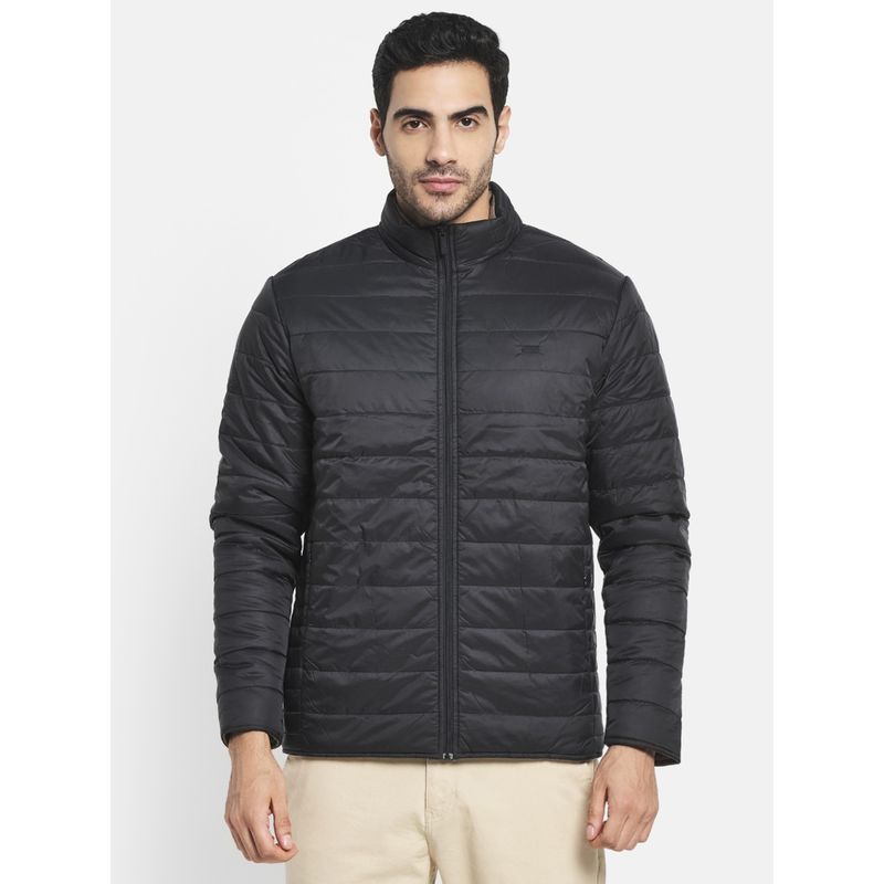 Buy METTLE Men Black Padded Jacket Online