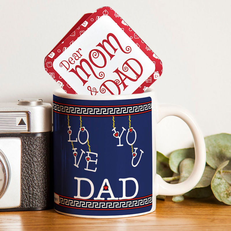 Buy Indigifts Indigift Fathers Day Gift Love You Dad Decorative Coffee ...
