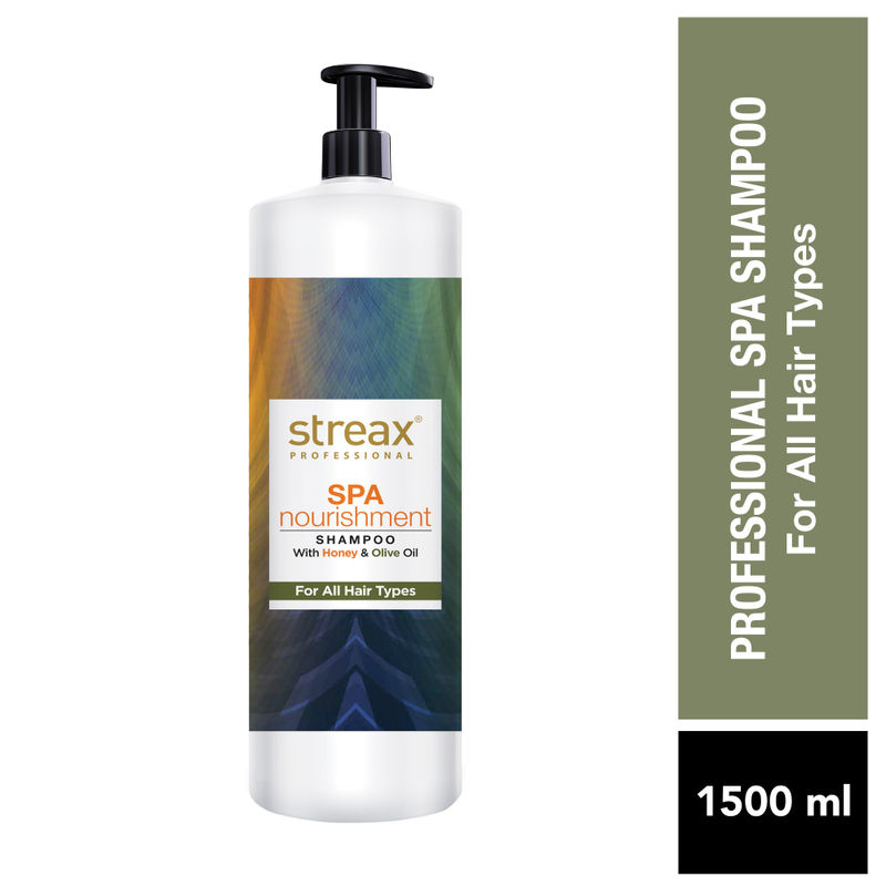 Buy Streax Professional Spa Nourishment Shampoo, With Honey and Olive ...