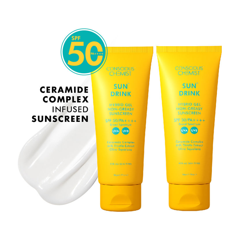 Buy Conscious Chemist Sun Drink Hybrid Lightweight Gel Sunscreen SPF50 ...