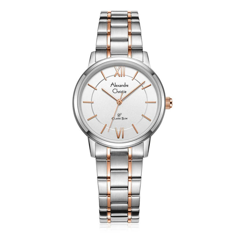 Buy Alexandre Christie Women Silver Classic Steel Watch (8689LHBTRSL ...