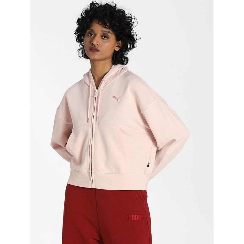 Buy Puma Her Full-Zip Women Pink Jacket Online