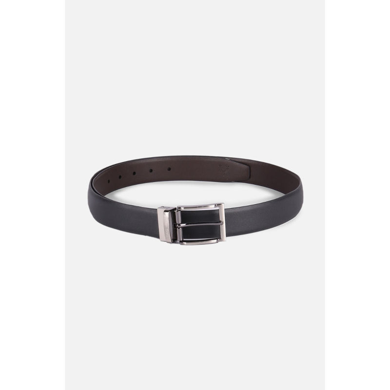 Buy Allen Solly Men Leather Reversible Solid Black Formal Belt Online