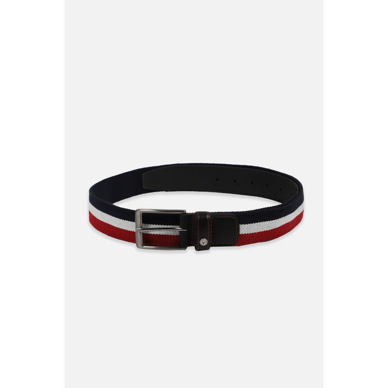 Buy Allen Solly Men Leather Stripes Multi-Color Casual Belt Online