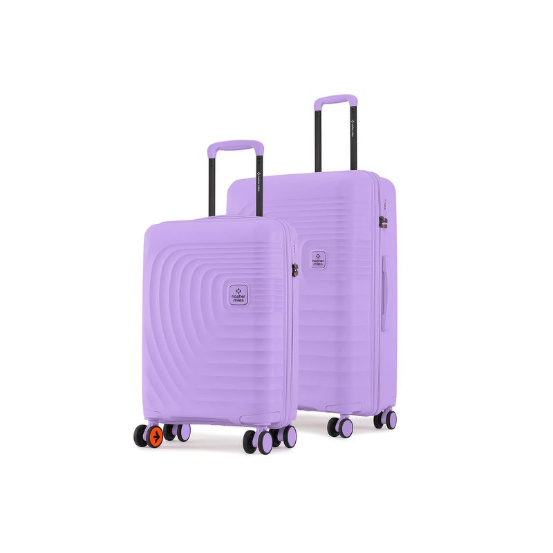 Buy Nasher Miles Boston Purple Hard-Sided Polypropylene Trolley Bag ...