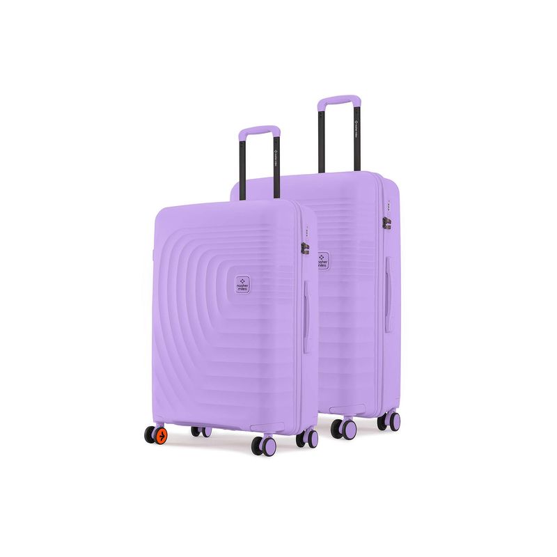 Buy Nasher Miles Boston Purple Hard-Sided Polypropylene Trolley Bag ...