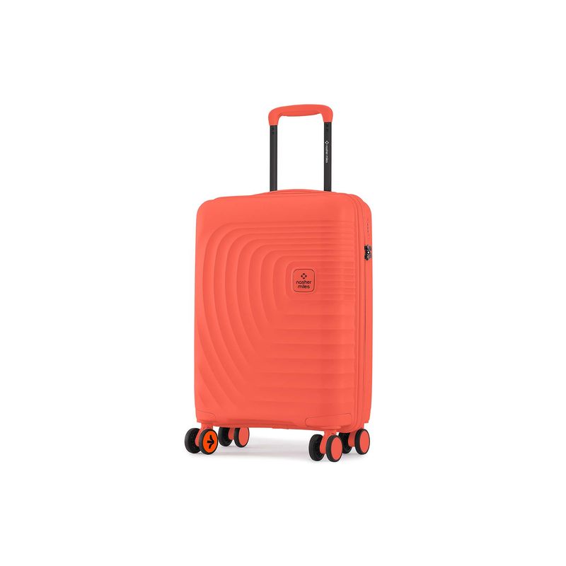 Buy Nasher Miles Boston Orange Hard-Sided Polypropylene Trolley Bag Online