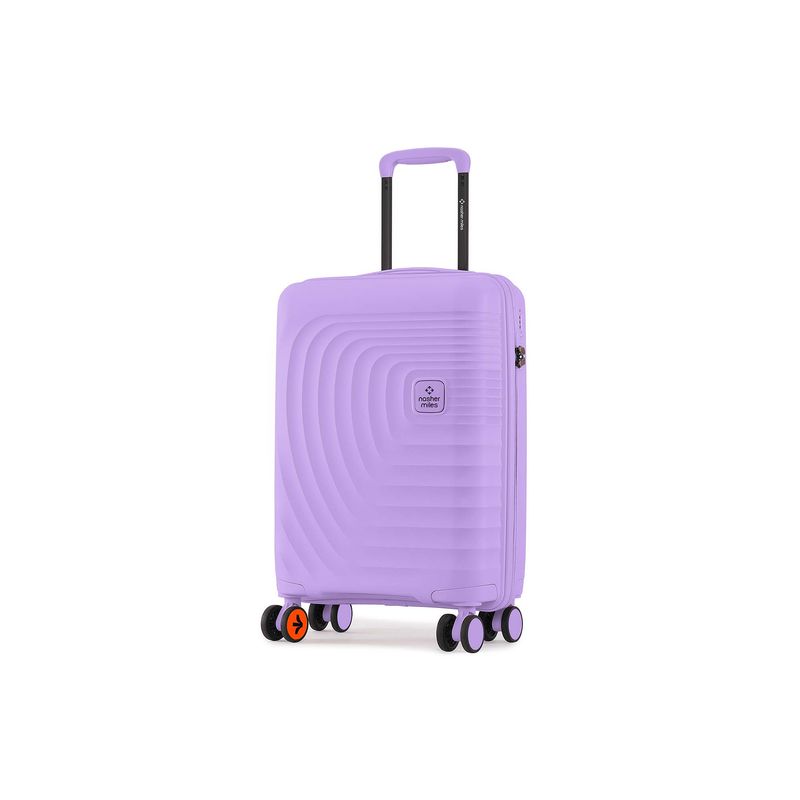 Buy Nasher Miles Boston Purple Hard-Sided Polypropylene Trolley Bag Online