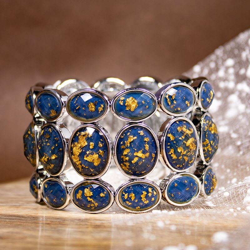 Buy Jewelz Stylish Traditional Casual Party Blue Stone Bracelets Online
