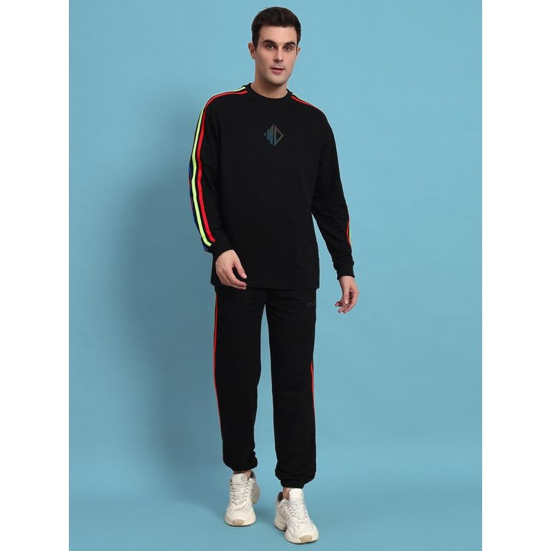 Buy WEARDUDS Rainbow Solid Black Co-Ord (Set of 2) Online