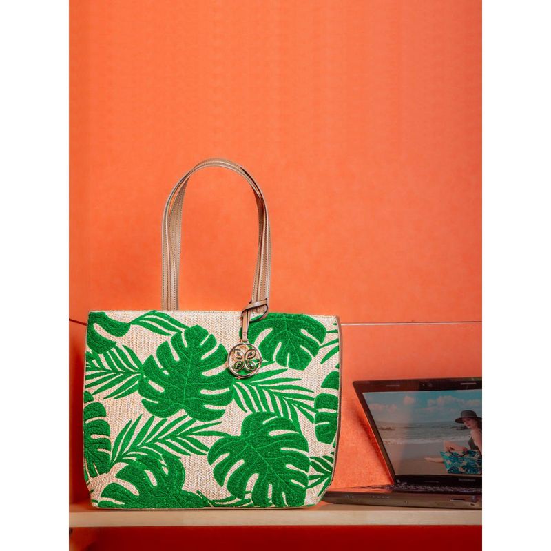 Buy HIE Green Stella Tote Bag (M) Online