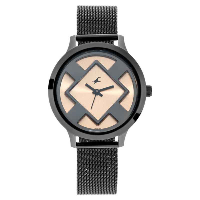 Buy Fastrack Eccentrics Watch - Rosegold Dial and Mesh Metal Strap ...