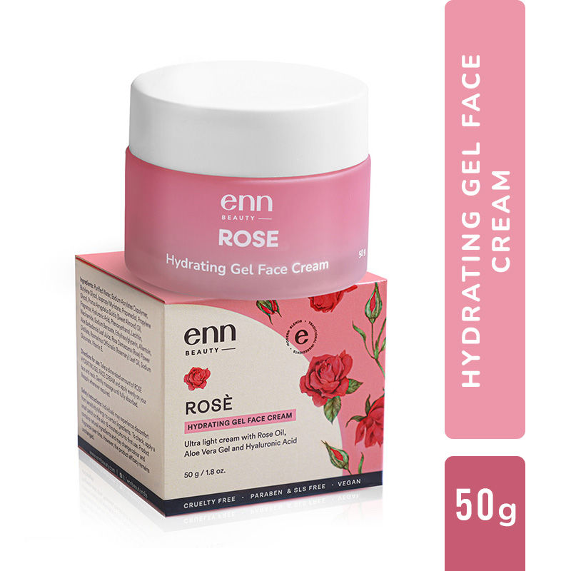 Buy ENN Rose Gel Face Cream With Hyaluronic Acid For Oil-Free, Non ...