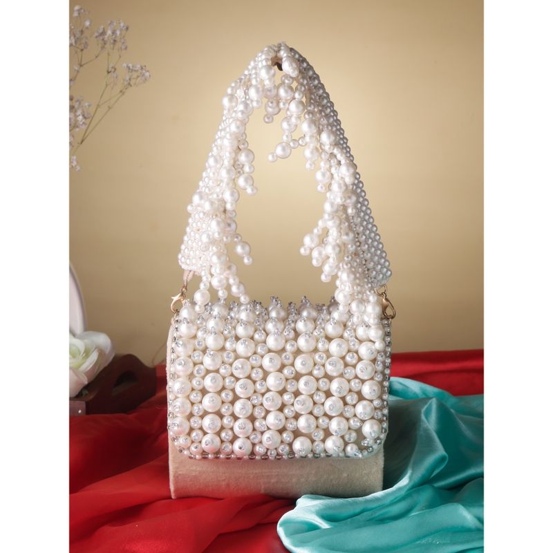 Buy SWISNI Golden Moti Mini Flap Clutch Bag (S) Online