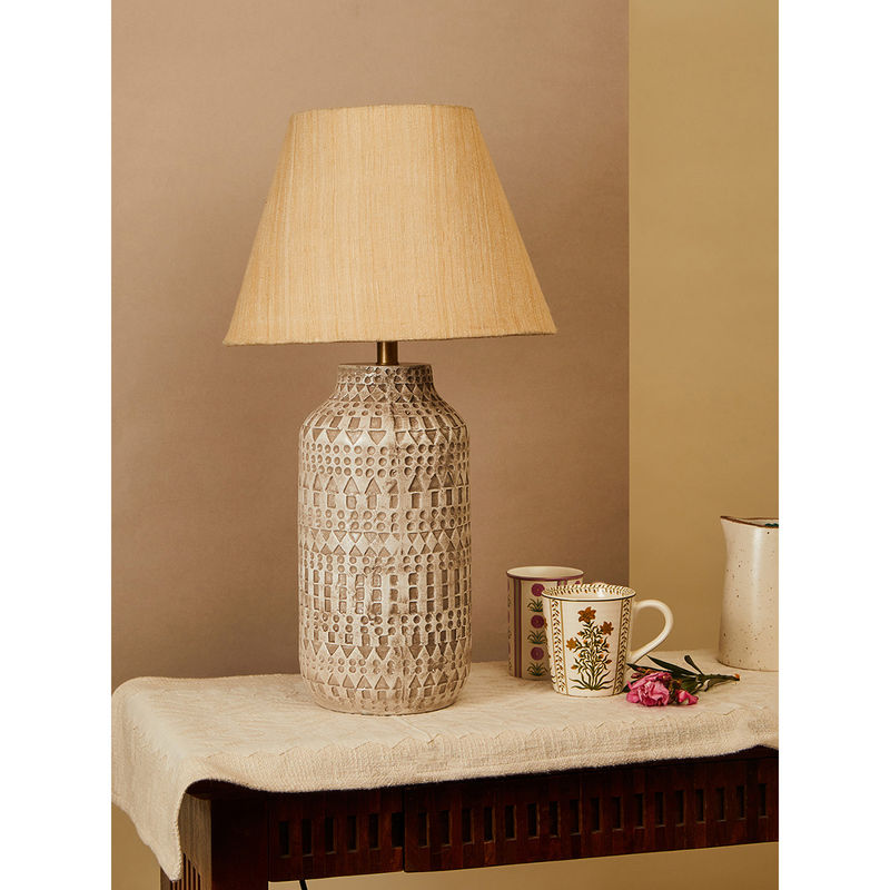 Buy Fabindia Ajna Maaya Etched Table Lamp Online