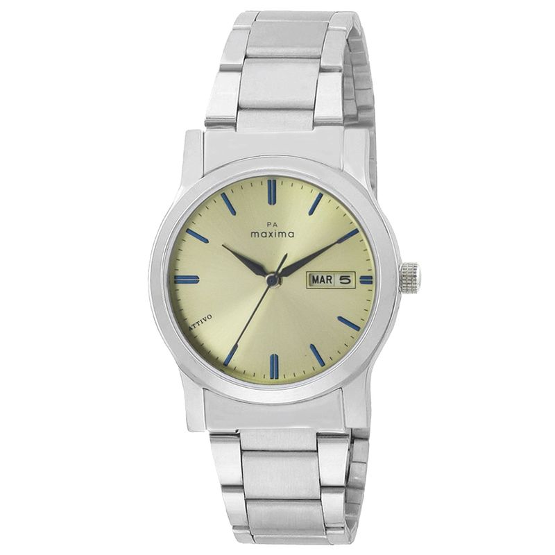 Buy PA Maxima Women 58670CMLI Gold Dial Analog Watch (S) Online