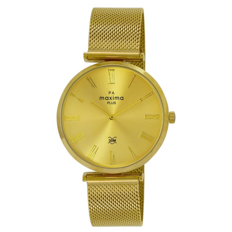 Buy PA Maxima Men 62630CMGY Gold Dial Analog Watch (L) Online
