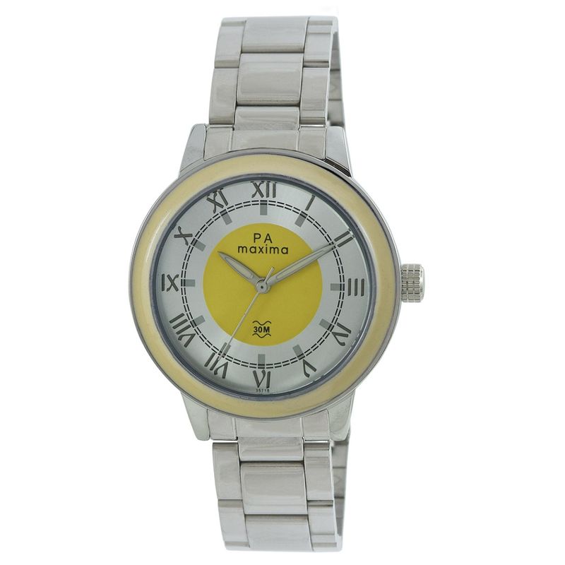 Buy PA Maxima Women 63280CMLI Yellow Dial Analog Watch (S) Online