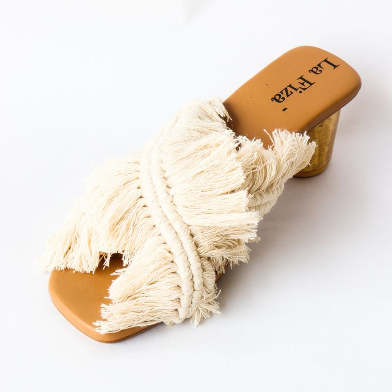 Buy La Fiza Moon Macrame Heels Online